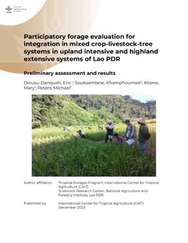 Participatory forage evaluation for integration in mixed crop-livestock-tree systems in upland ...