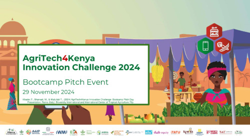 AgriTech4Kenya Innovation Challenge: Bootcamp Pitch Event, 29 November ...
