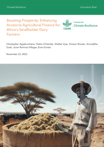 Boosting prosperity: Enhancing access to agricultural finance for ...