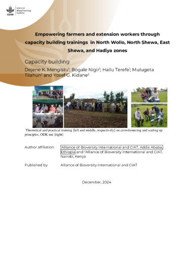 Empowering farmers and extension workers through capacity building ...