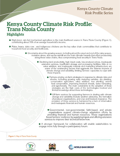 Kenya County Climate Risk Profile: Trans Nzoia County | Alliance Bioversity International - CIAT
