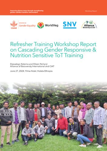 Refresher training workshop report on cascading gender responsive & nutrition sensitive ToT ...