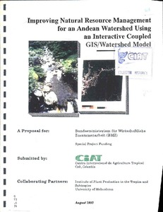 Improving natural resource management for an Andean watershed using an ...