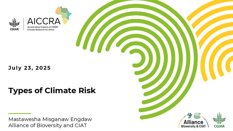 Types of climate risk | Alliance Bioversity International - CIAT