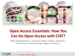 Open access essentials: how you can go open access with CIAT ...