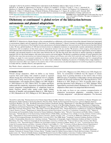 Dichotomy or continuum? A global review of the interaction between ...