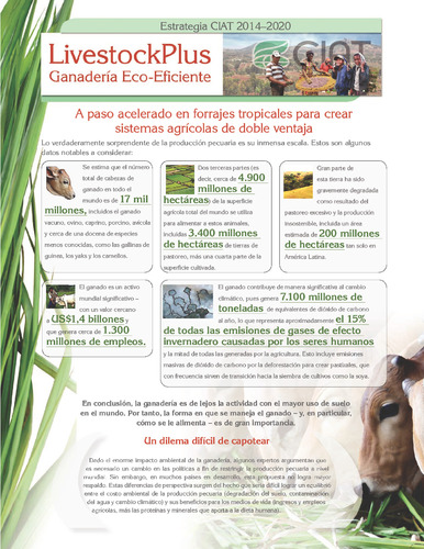 A paso acelerado en forrajes tropicales para crear sistemas agrícolas ...