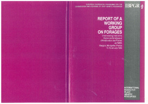 Report of a Working Group on Forages: (third meeting) held at the Station de Génétique et d ...