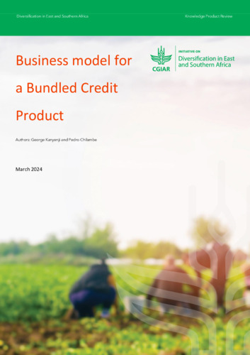 Business model for a bundled credit product | Alliance Bioversity ...