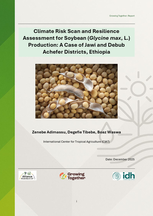 Climate risk scan and resilience assessment for soybean (Glycine max, L ...