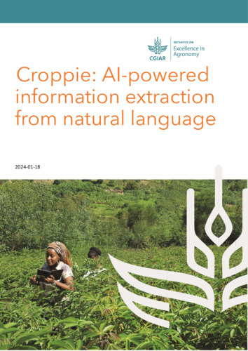 Croppie: AI-powered information extraction from natural language | Alliance Bioversity ...