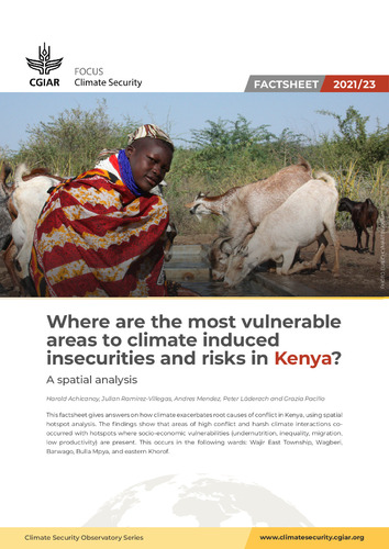 Where are the most vulnerable areas to climate induced insecurities and ...