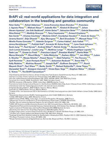 BrAPI v2: Real-world applications for data integration and collaboration in the breeding and ...