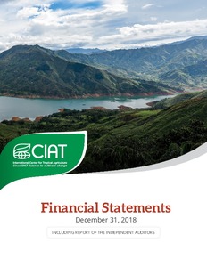 CIAT Financial Statements. December 31, 2018. Including report of the ...
