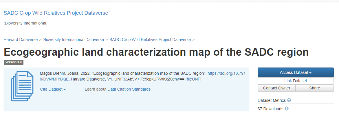 Ecogeographic land characterization map of the SADC region | Alliance ...