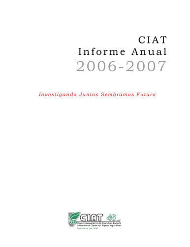 CIAT informe anual 2006-2007 | Alliance Bioversity International - CIAT