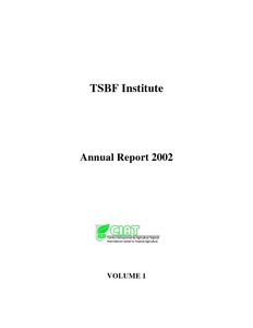 TSBF Institute: Annual Report 2002: Project PE-2
