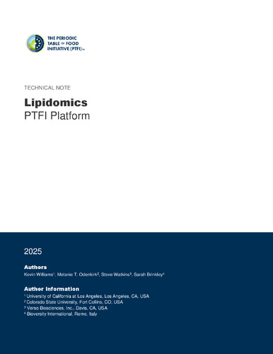 Lipidomics: PTFI Platform | Alliance Bioversity International - CIAT