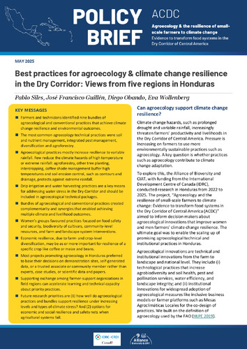 Best practices for agroecology & climate change resilience in the dry ...