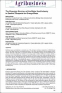 The changing structure of the maize seed industry in Zambia: prospects ...