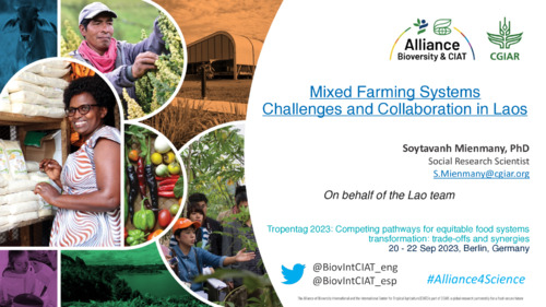 Mixed Farming Systems in the tropics, a CGIAR Initiative in 5 countries ...