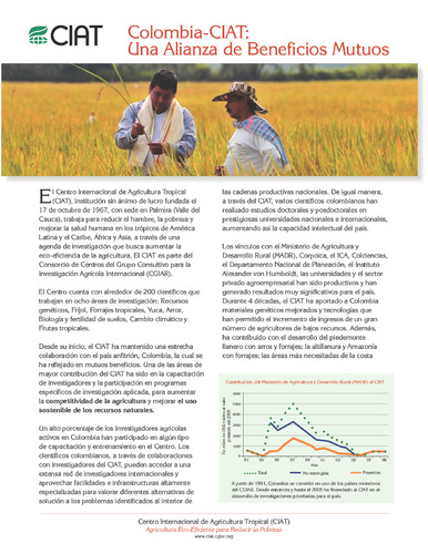 Colombia-CIAT: una alianza de beneficios mutuos | Alliance Bioversity ...