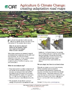 Agriculture and climate change: creating adaptation road maps ...