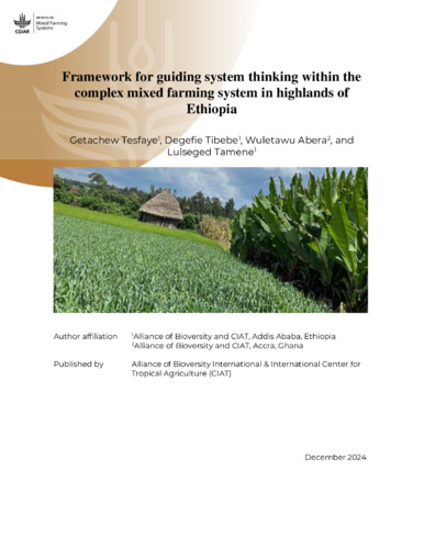 Framework for guiding system thinking within the complex mixed farming ...