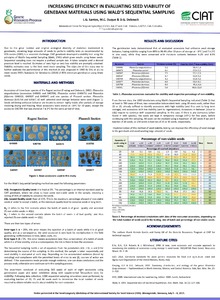 Increasing efficiency in evaluating seed viability of genebank material ...