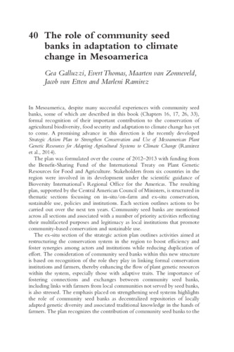 Chapter 40. The role of community seed banks in adaptation to climate ...