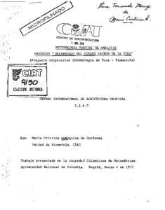 Metodologia parcial de analisis proyecto "desarrollo del gusano cachon ...