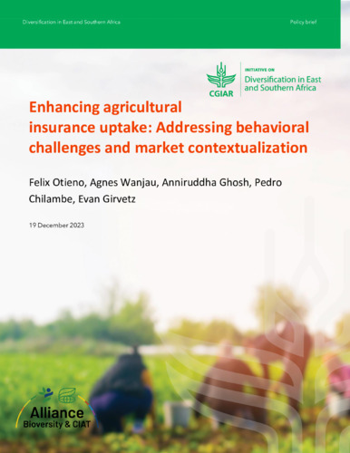 Enhancing agricultural insurance uptake: Addressing behavioral ...