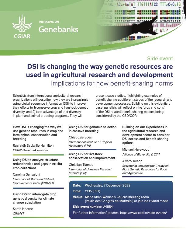 Reporting from COP15: Digital sequence information