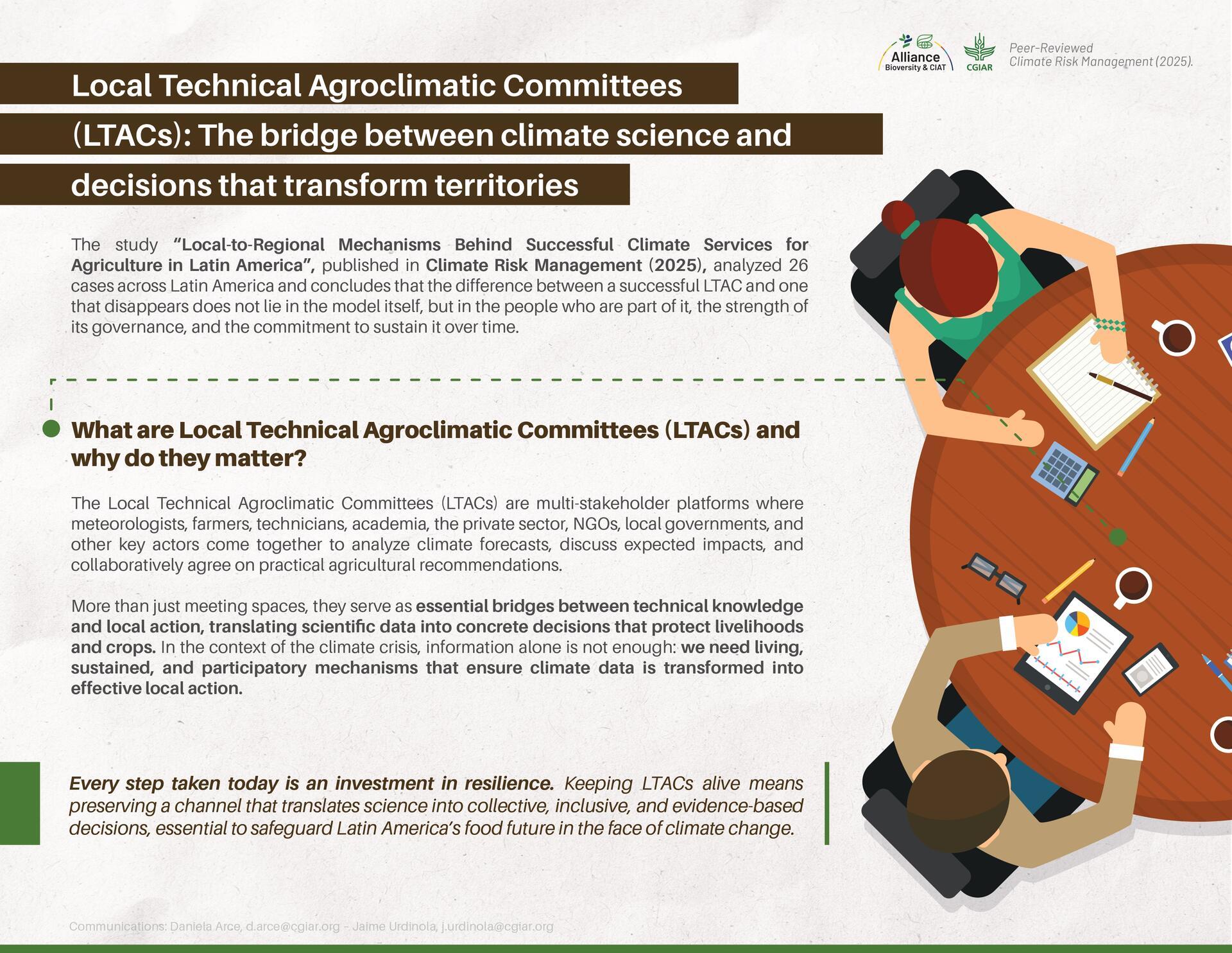 What makes a Local Technical Agroclimatic Committee work?